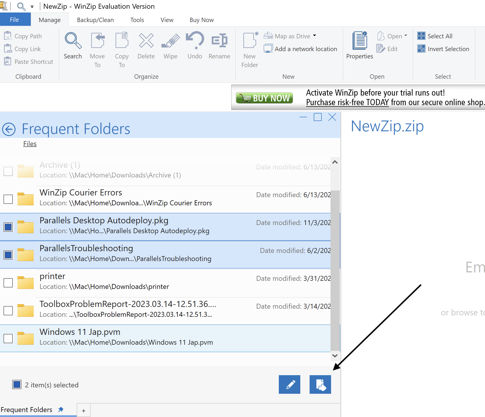 KB Corel Quick Examples Of How To Zip Files With WinZip